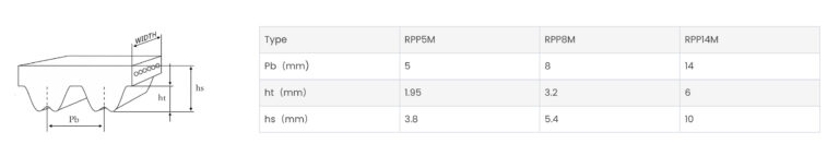 Timing Belt Tooth Profile and Pitch